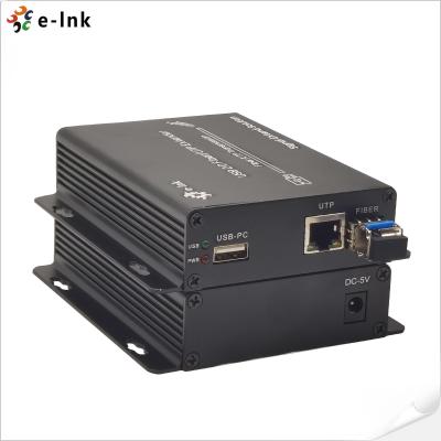 China 4-Port USB 2.0 Fiber Optic Extender With SFP Moudules for sale