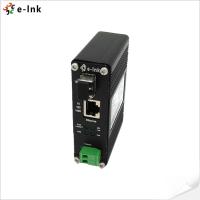 China Industrial Hardened 10/100/1000Base-T to 1000Base-X SFP PoE Media Converter with PoE Reset Function for sale