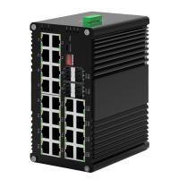 China PoE Switch 24 Port 10/100/1000T 802.3at To 4-Port 1000X Gigabit SFP Fiber Managed Switch 30W for sale