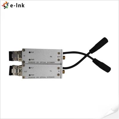 China Micro 3G SDI Optical Extender Single Mode Fiber LC 20KM SMB Connector for sale