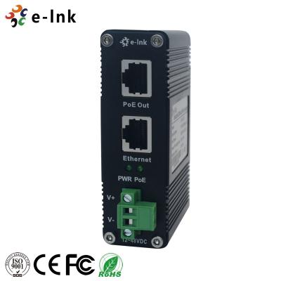 China Gigabit PoE Injector Adapter 912~48VDC Power Input Industrial Gigabit PoE+ Injector for sale