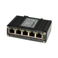 China Gigabit PoE Extender Din Rail Industrial 1 Port 802.3at PoE to 4 Port 802.3af/at for sale