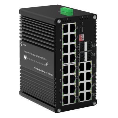 China Industrial L2+ 24-Port 10 / 100 / 1000T 802.3at PoE + 4-Port 1000X SFP Managed Switch for sale