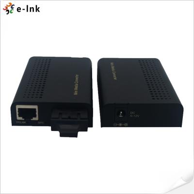 China Commercial Fiber Gigabit Media Converter 10/100/1000Base-TX To 1000Base-FX SC for sale