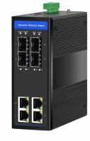 China Managed Industrial 4-Port 10/100/1000BASE-T + 4-Port 100/1000BASE-X SFP Ethernet Switch for sale