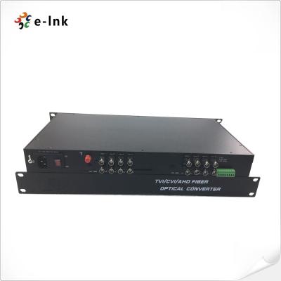 China Video Fiber Converter 16Ch 5MP HD-Video 4-In-1 Video Fiber Converter Fiber Media Converter for sale
