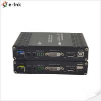 China 1080p Dvi Kvm Fiber Extender With Bidi Stereo Audio Rs232 Data for sale