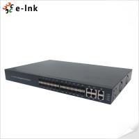 China 24 Port Gigabit Sfp Fiber Managed Switch With 2 Port 10g Sfp+ 6 Port Combo Ethernet for sale