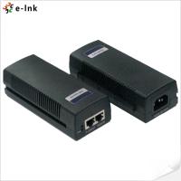China 10 / 100M PoE Injector IEEE802.3af 15.4W Plug & Play for sale