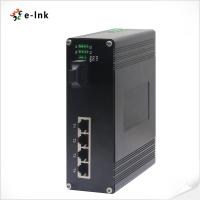 China Industrial 4-Port 10/100/1000T 802.3at PoE + 1-Port 1000BASE-X Ethernet Switch for sale