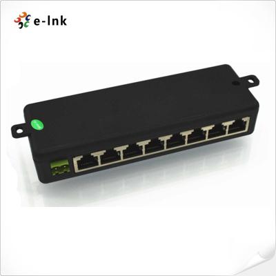 China 8-Port 10 / 100M Passive POE power supply with RJ45 connectors 12-57V DC for sale