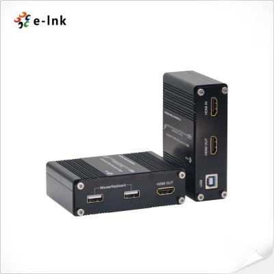 China 4K 60Hz HDMI 2.0 KVM USB over Fiber Extender OM3/4 Multi-mode Fiber 300 Meters for sale