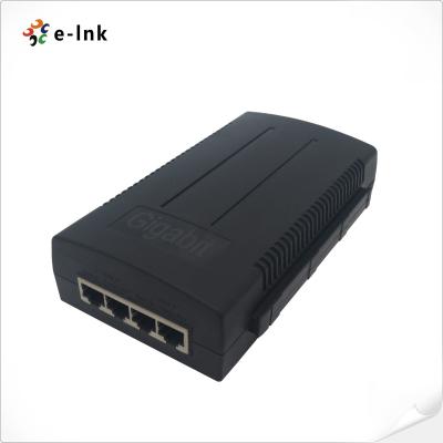 China Commercial 2 Port 10/100/1000M 802.3at Gigabit PoE Injector Adapter for sale