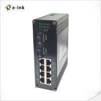 China Industrial 8-Port 10/100/1000Base-T + 2-Port 1000BASE-X Ethernet Switch Dual Fiber SC 20KM for sale