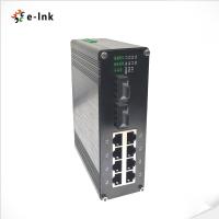China Industrial 8-Port 10/100/1000Base-T + 2-Port 1000BASE-X Ethernet Switch Single Fiber SC 20KM for sale