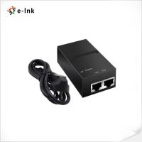 China Gigabit Poe Injector With Power Cord 10/100/1000mbps 48vdc 24w for sale