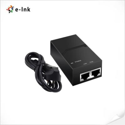 China Gigabit Poe Injector With Power Cord 10/100/1000mbps 48vdc 24w for sale