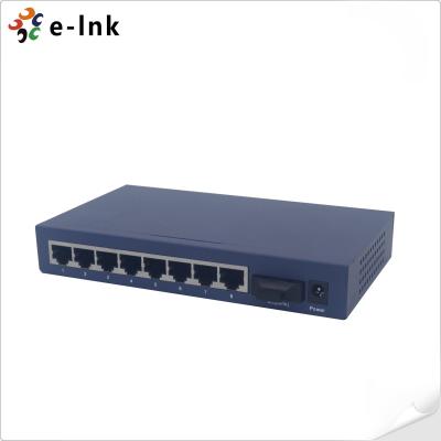 China 8 Ports 10/100Mbps PoE 250M Fast Ethernet Switch With 1 Port Duplex SC for sale
