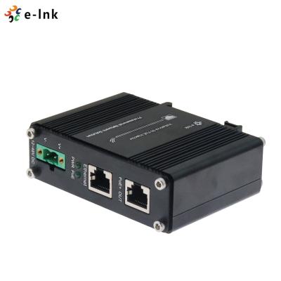 China 5G POE Injector 802.3at 30W Din Rail Industrial Power Ethernet Injector Adapter for sale