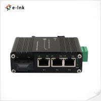 China Mini Industrial 3-Port 10/100/1000T 802.3at PoE + 1-Port 1000X SC Ethernet Switch with 12~48VDC Input for sale