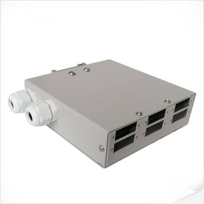 China 6-Port DIN-Rail Mount Fiber Optic Splice Enclosure for sale
