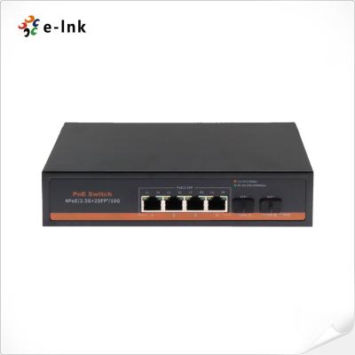 China 4x2.5Gbps RJ45 Ports + 2 x10G SFP+ Fiber Ports Ethernet Switch for sale