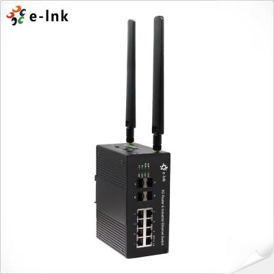 China Support 8x10/100/1000Mbps RJ45 Ports, 4 X 1.25G SFP Ports And 1 X 5G Uplink 5G Router & Industrial Ethernet Switch for sale