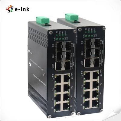 China Industrial L2+ 8-Port 10/100/1000T + 6-Port 1000X SFP Managed Ethernet Switch for sale