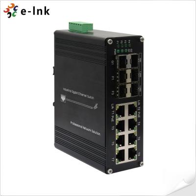 China Industrial PoE Switch with 8-Port 10/100/1000T+ 6-Port 1000X SFP for sale