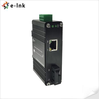 China mini industrial 100base-fx to 10/100base-t 90w poe++ media converter for sale