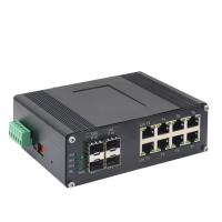 China Industrial 8-Port 10/100/1000T + 4-Port 1000X SFP Ethernet Switch for sale