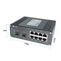 China Industrial 8-port 10/100/1000Base-T + 2-port 1000BASE-X Ethernet Switch for sale