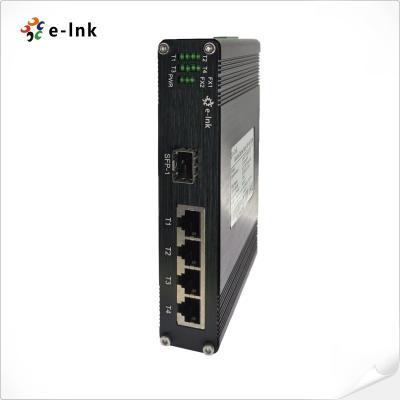 China Industrial 4-Port 10/100/1000Base-T + 1-Port 1000BASE-X Ethernet Switch for sale
