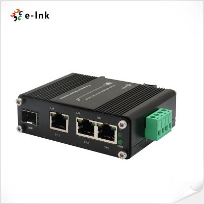 China Mini Industrial 3-Port 10/100/1000T + 1-Port 1000X SFP Gigabit Ethernet Switch for sale