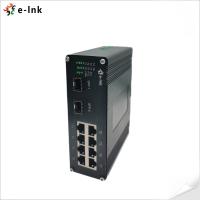 China Industrial 8-Port 10/100/1000T 802.3at PoE + 2-Port 1000BASE-X Ethernet Switch for sale