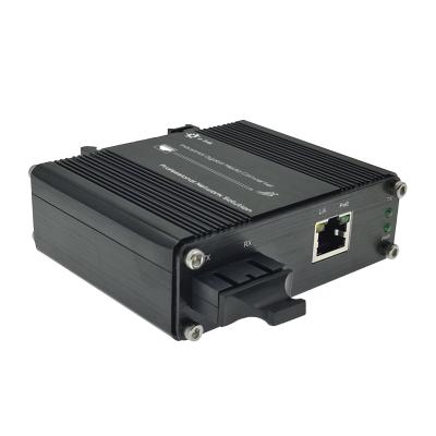 China Mini Industrial 1000BASE-X to 10/100/1000BASE-T 90W PoE++ Media Converter for sale