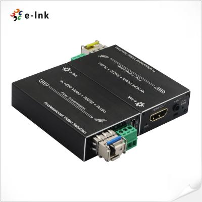 China Mini 4K HDMI Fiber Extender with RS232 & External Audio Data rate up to 10.2Gbps for sale