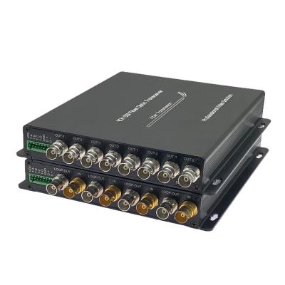 China 4-Channel 3G-SDI Fiber Converter with RS485 & Tally Full digital non-compression broadcast level transmission for sale