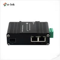 China Mini Industrial 1-Port 100/1000X SFP To 2-Port 10/100/1000T Ethernet Media Converter for sale