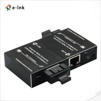 China Micro type 10 / 100 / 1000Base-Tx to 100 / 1000 Base-Fx Ethernet Media Converter for sale