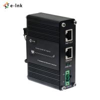 China 12~48V DC Power Input Industrial 10G 60W PoE Injector for sale