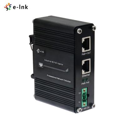 China 12~48V DC Power Input Industrial 10G 60W PoE Injector for sale