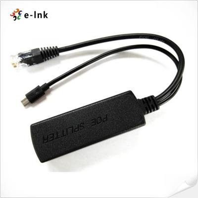 China 10/100/1000M 5V 2A PoE Splitter With Micro USB Port for sale
