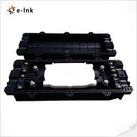 China Horizontal Type Fiber Splice Enclosure (3 fiber cables in-out ports) for sale