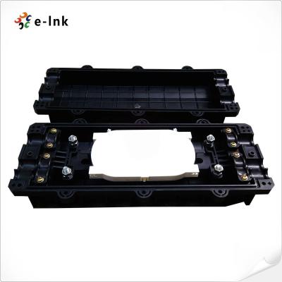 China Horizontal Type Fiber Splice Enclosure (3 fiber cables in-out ports) for sale