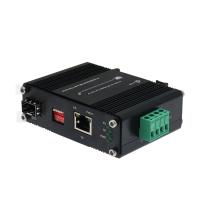 China Mini Industrial 10G/5G/2.5G/1G/100M 802.3at to 10GBASE-X SFP+ Media Converter for sale