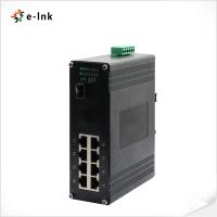 China Industrial 8-RJ45 Port  + 1-Port Base-X Gigabit PoE Ethernet Switch for sale