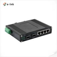 China Industrial 4 RJ45 port + 2 SFP port Gigabit PoE Ethernet Switch ( 90W ) for sale
