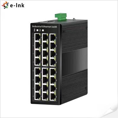 China Managed Industrial 16-port 10/100/1000T 802.3at PoE + 8-port 10/100/1000T Ethernet Switch for sale