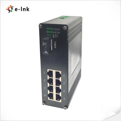 China Industrial 8-Port 10/100/1000T 802.3bt PoE + 1-Port 100/1000Base-X Ethernet Switch for sale